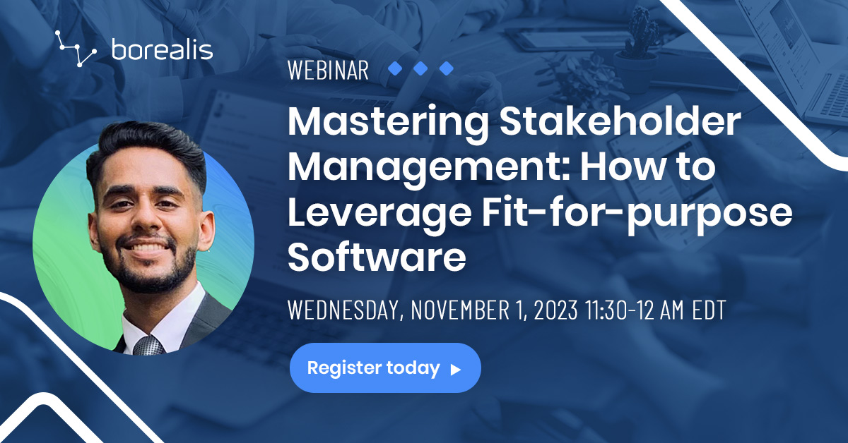 Mastering Stakeholder Management | Webinar | Borealis